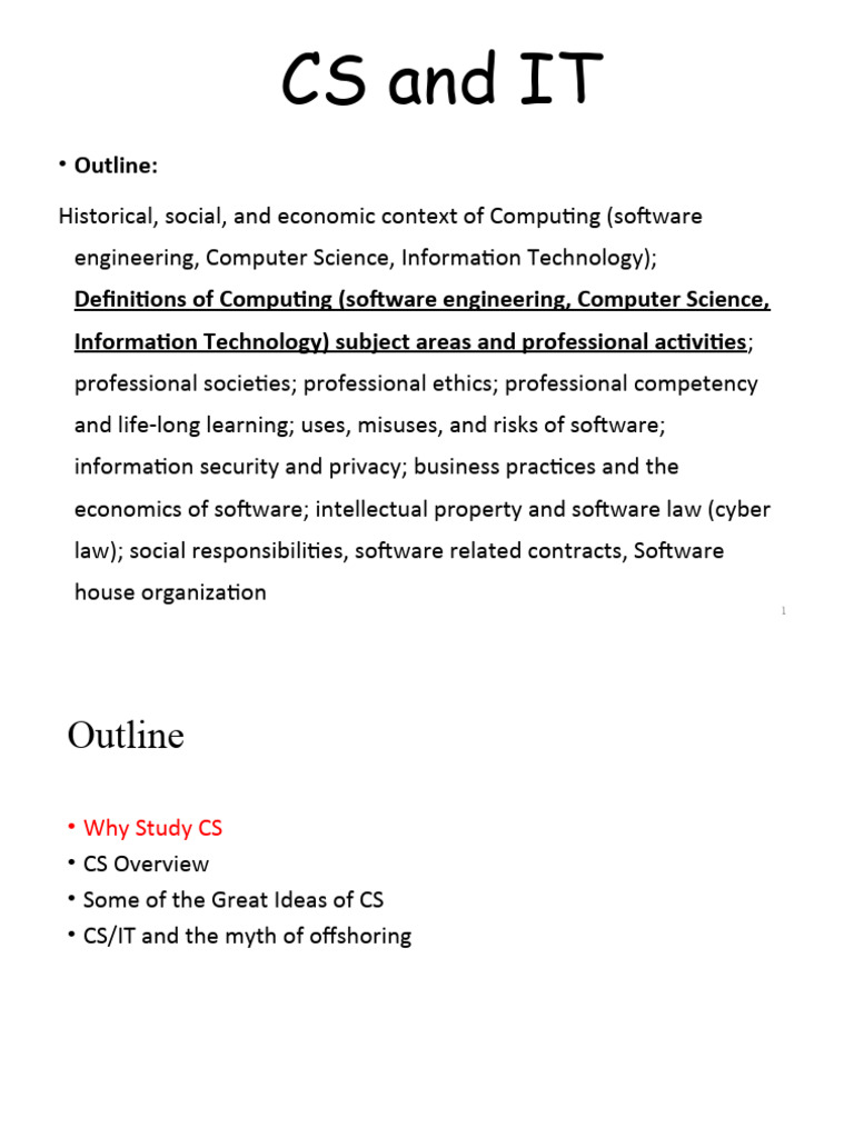 Lec 2 CS and IT | PDF | Programming | Computer Program