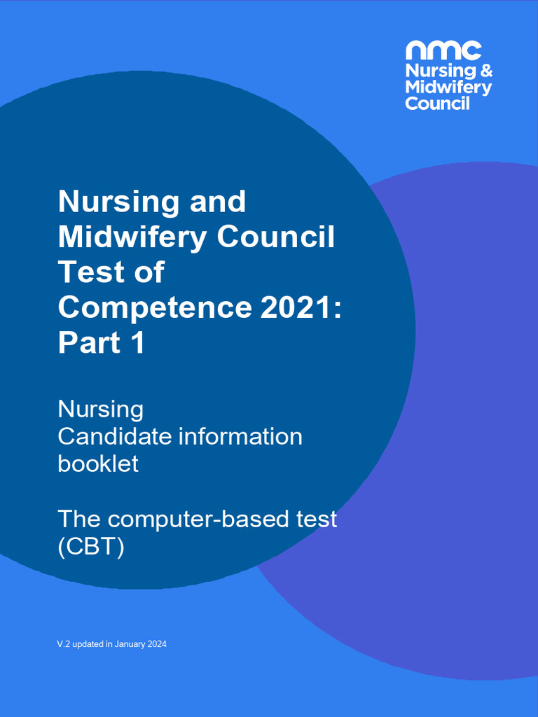 Test of Competence 2021 CBT Information Booklet For Nurses | PDF ...
