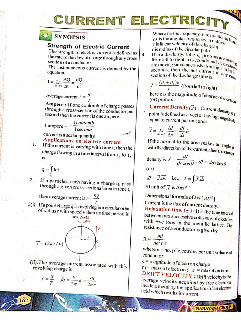 Current Electricity | PDF