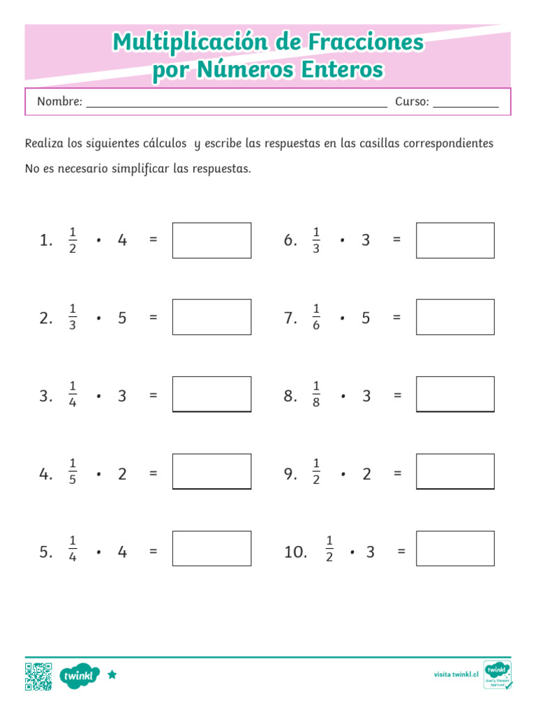 Guia de Fracciones 8 Basico | PDF