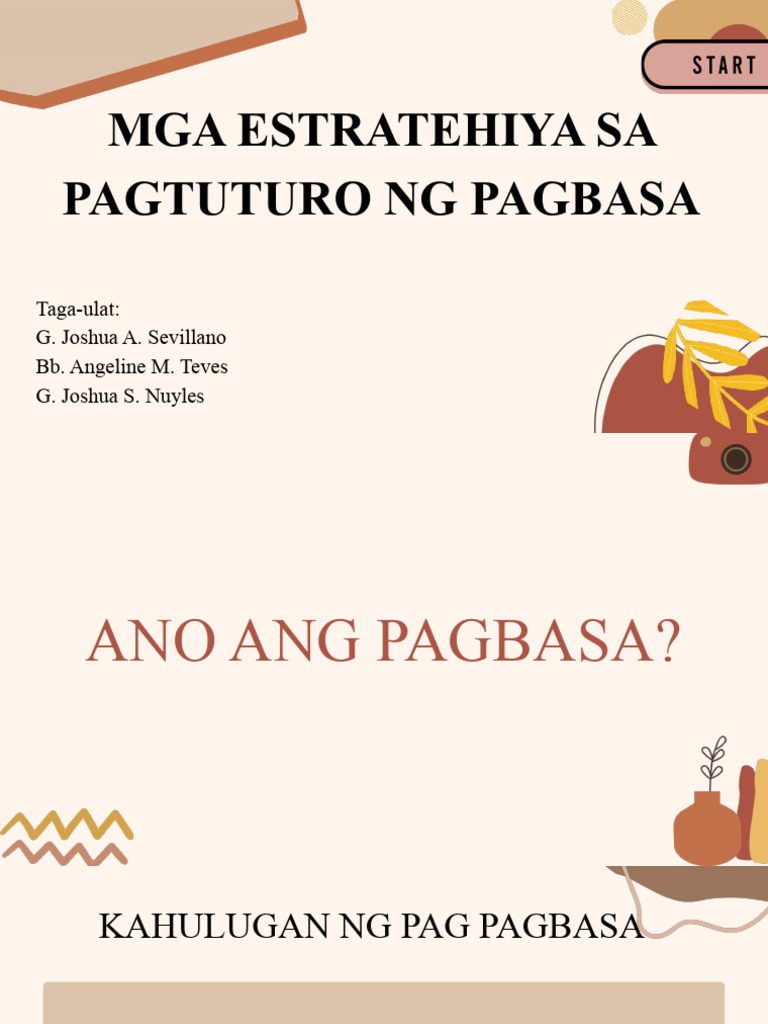 MGA ESTRATEHIYA SA PAGTUTURO NG PAGBASA (orig)bq2 | PDF MGA ESTRATEHIYA SA PAGTUTURO NG PAGBASA (orig)bq2 | PDF
