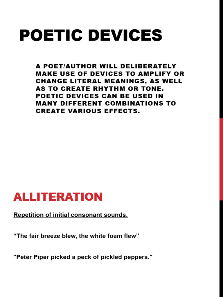 Poetic Devices | PDF