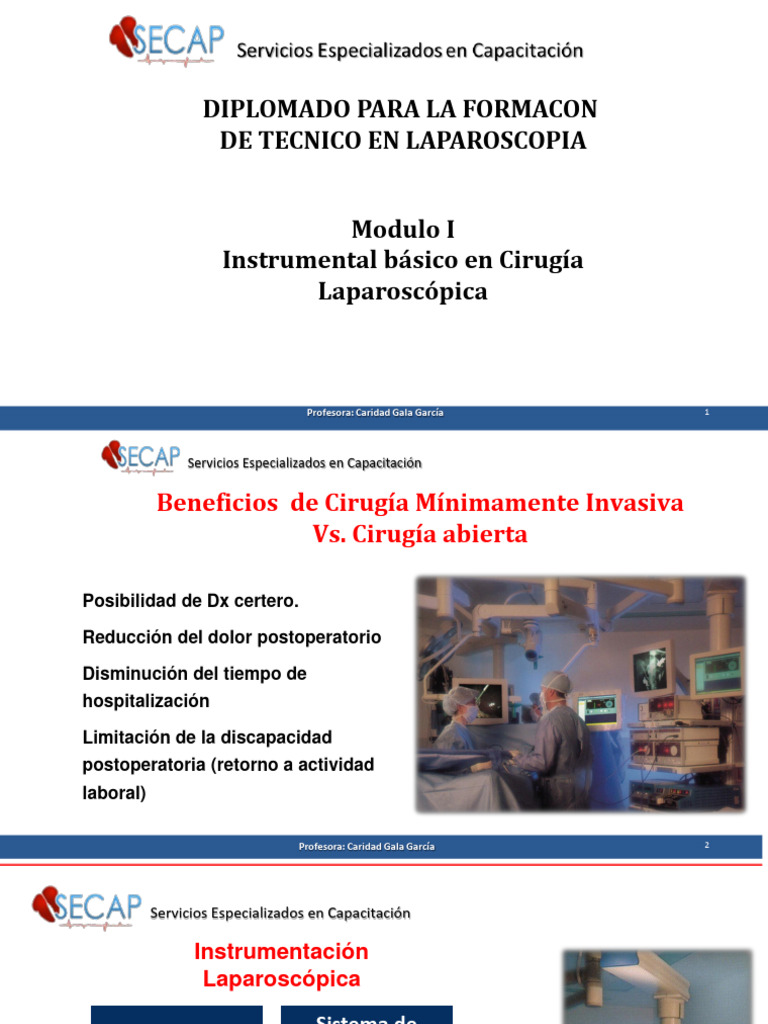 Instrum. Laparos | PDF | Equipo medico | Especialidades Quirúrgicas