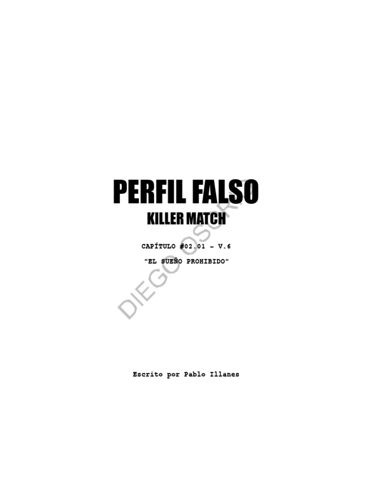 Perfil Falso: El Sueño Prohibido | PDF