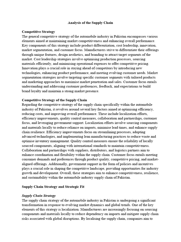Supply Chain | Download Free PDF | Supply Chain | Strategic Management Supply Chain | Download Free PDF | Supply Chain | Strategic Management