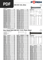 Datasheet Din 912 | PDF | Steel | Screw
