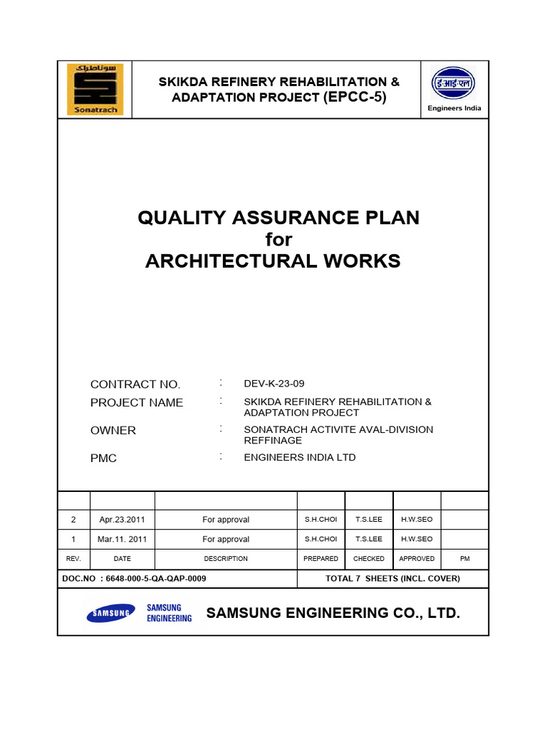 QAP For Architectural (Rev.2) | PDF | Building Engineering | Building ...