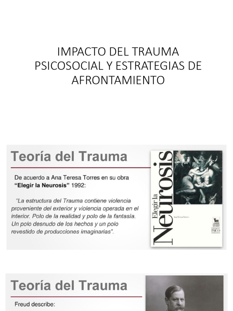 Estrategias de Afrontamiento Psicosocial | PDF | Las emociones | Trauma ...