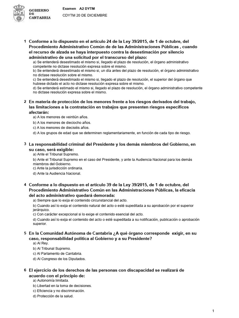 Tercer Ejercicio Eliminatorio | PDF