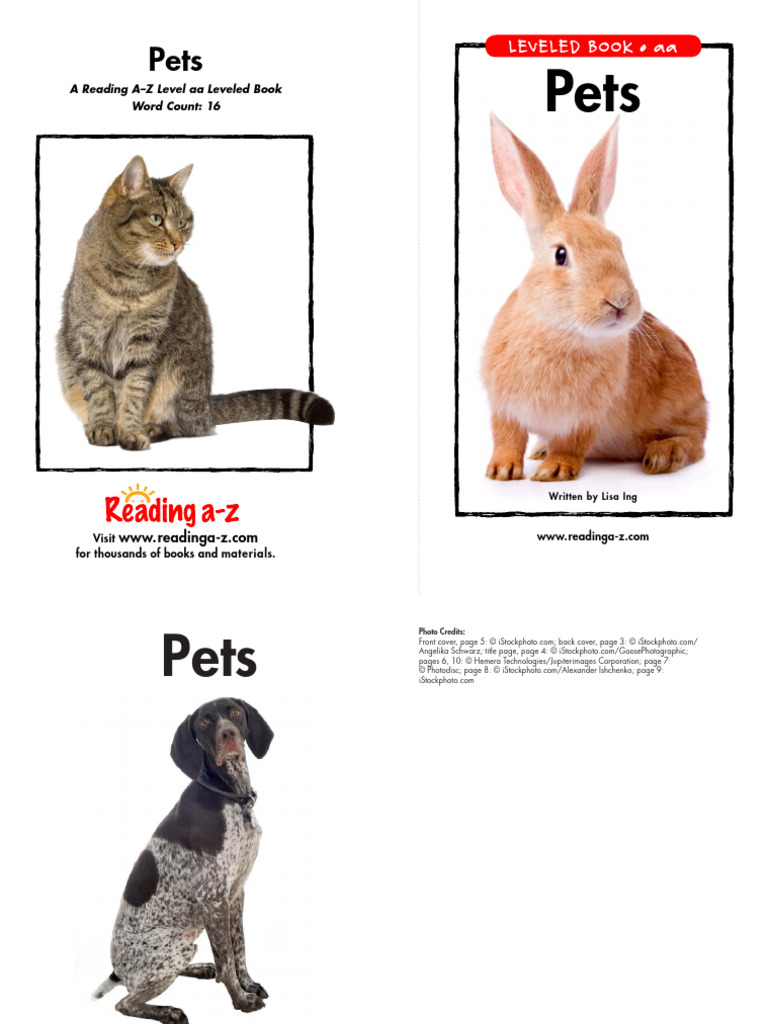 RAZ-AA 004-Pets | Download Free PDF | Language Families | Languages