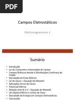 Tabela de Fórmulas de Eletrostática | PDF