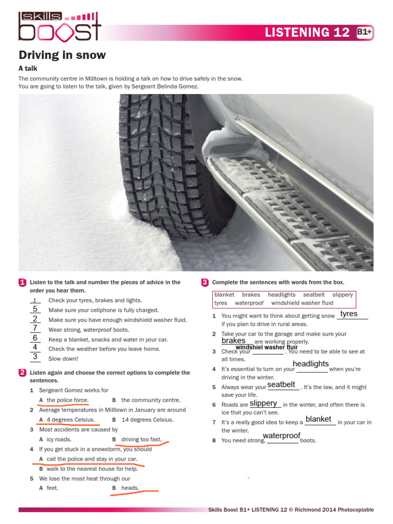 B1 Listening 12 Resuelto | PDF | Motor Vehicle | Vehicle Technology