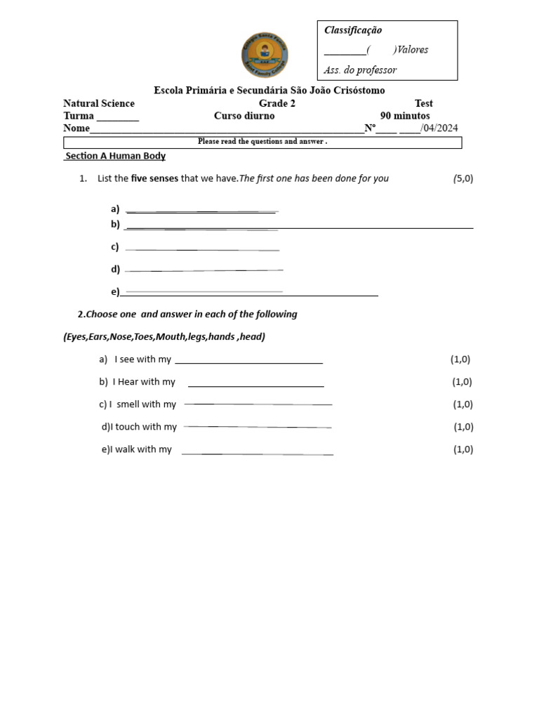 Natural Science Grade 1 | PDF