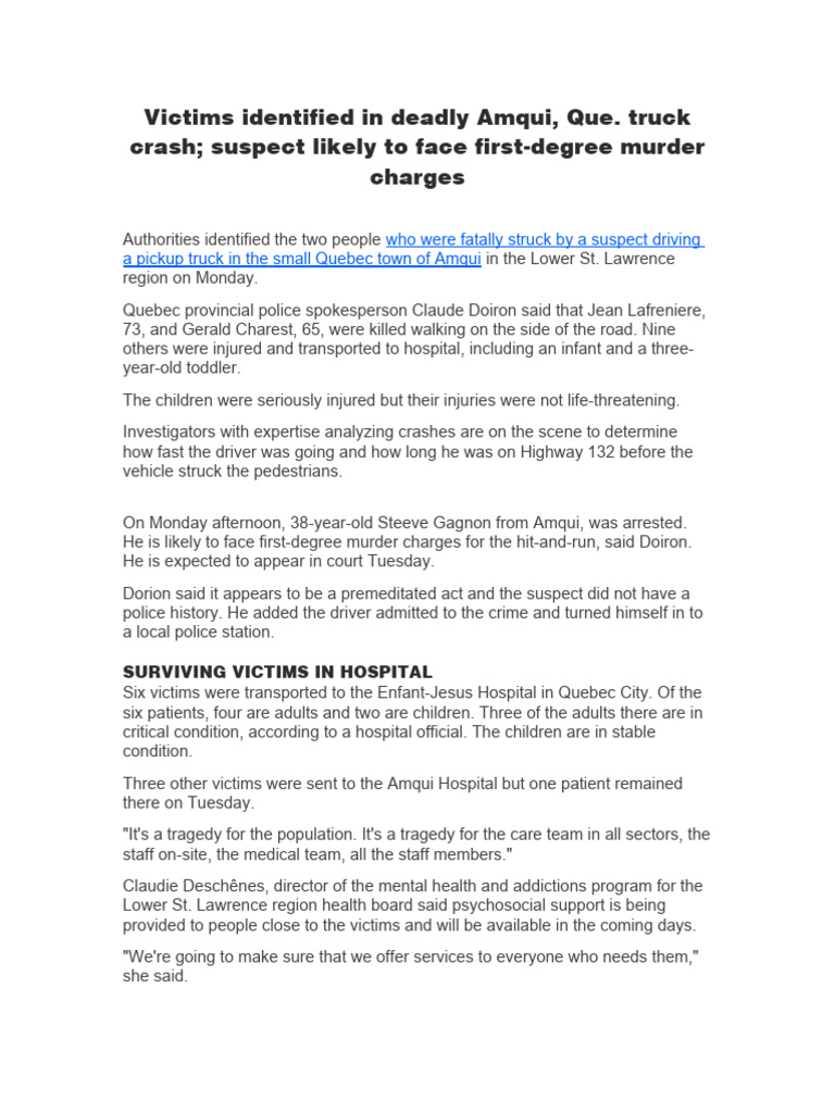Summary article | PDF | Crimes | Crime & Violence