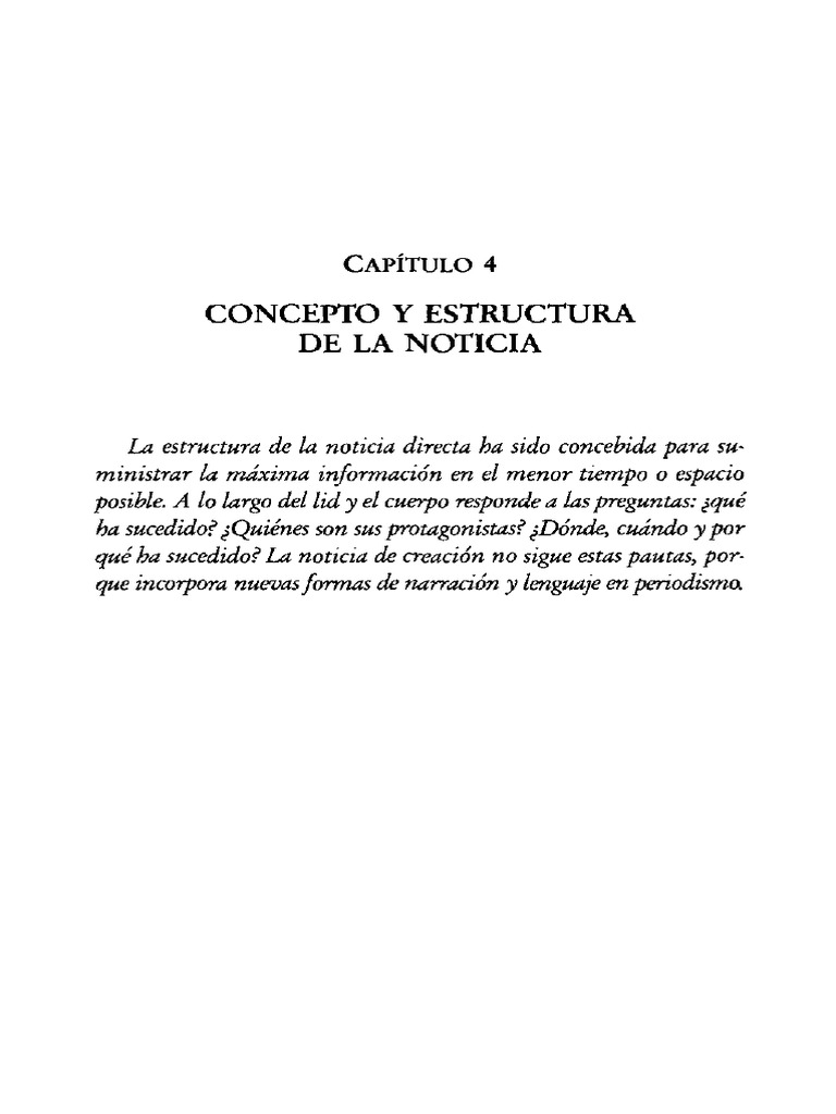 Fontcuberta, Mar De. Concepto y Estructura de La Noticia. | PDF