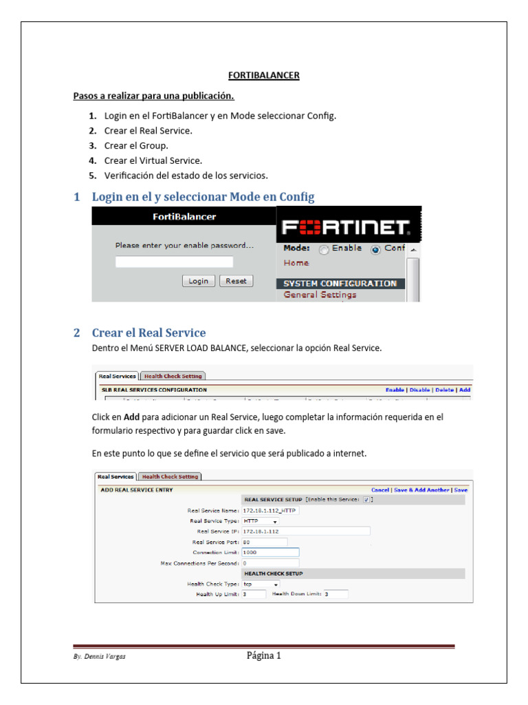 Publicacion Con FortiBalancer | Descargar gratis PDF | Informática | Redes de computadoras
