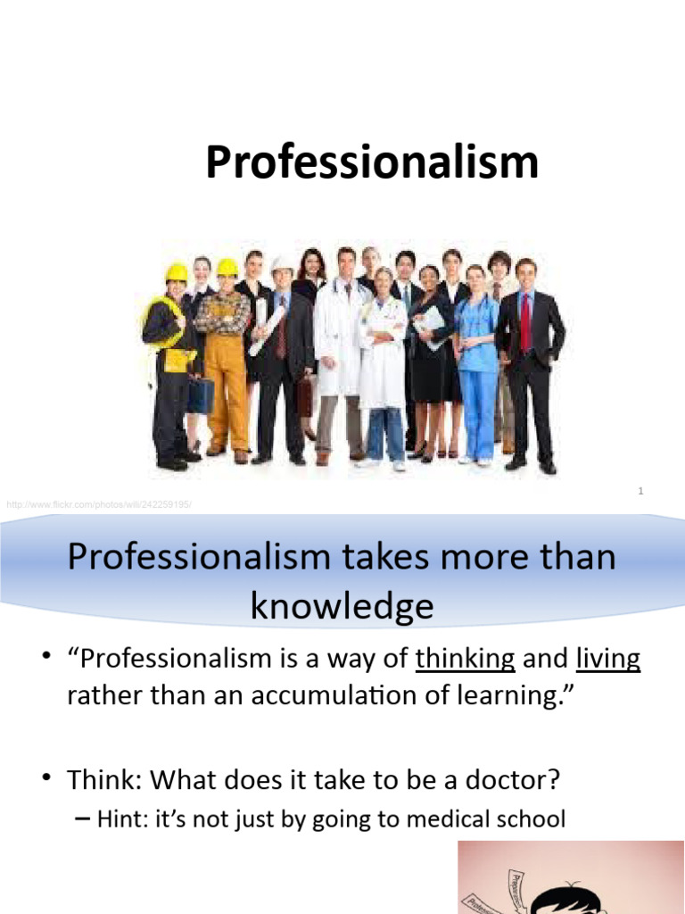 Lec 4 Professionalism | PDF | Profession | Morality