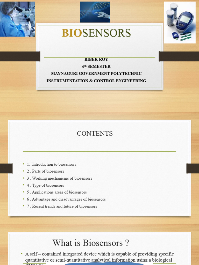Biosensors Bibek 12 | PDF | Biosensor | Biology