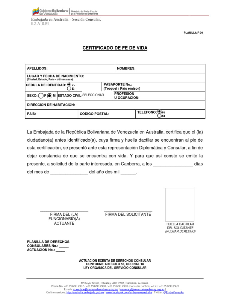 F.09-FE_DE_VIDA | PDF | Gobierno y personalidad