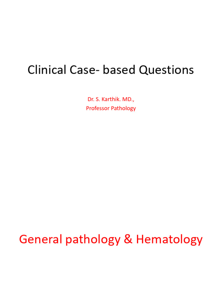 Pathology Case Based Questions-1 | PDF | Biopsy | Neoplasms
