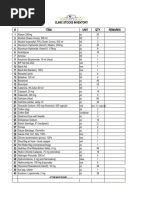 Banquet Inventory 2024 | PDF