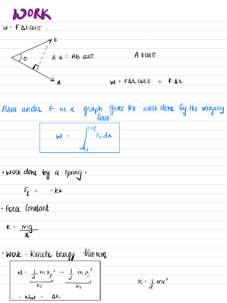 Physics: Understanding Work and Energy | PDF