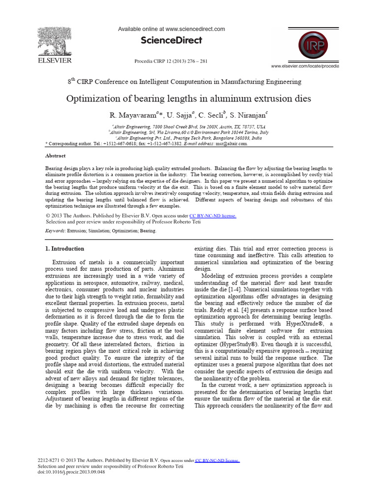 Bearing Design | PDF | Extrusion | Stress (Mechanics)