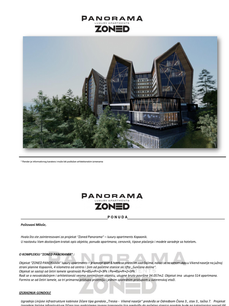 Ponuda Panorama | PDF