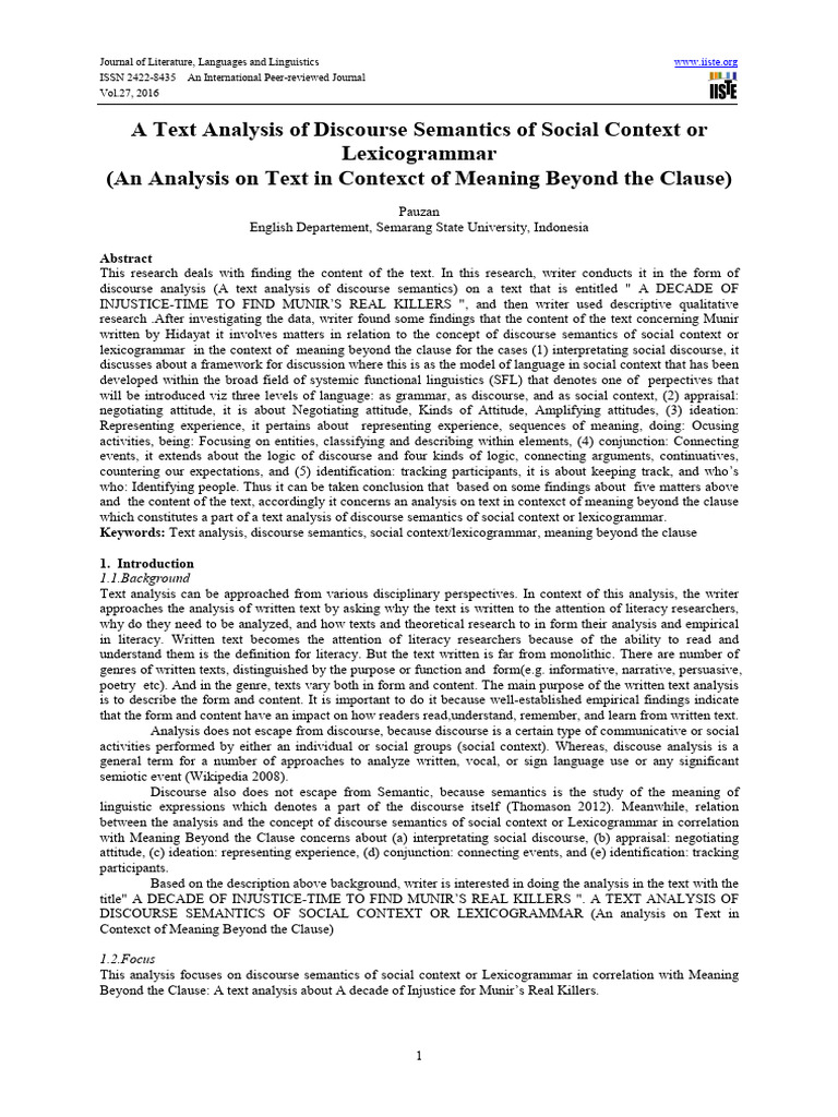 10 Jurnal | PDF | Semantics | Discourse