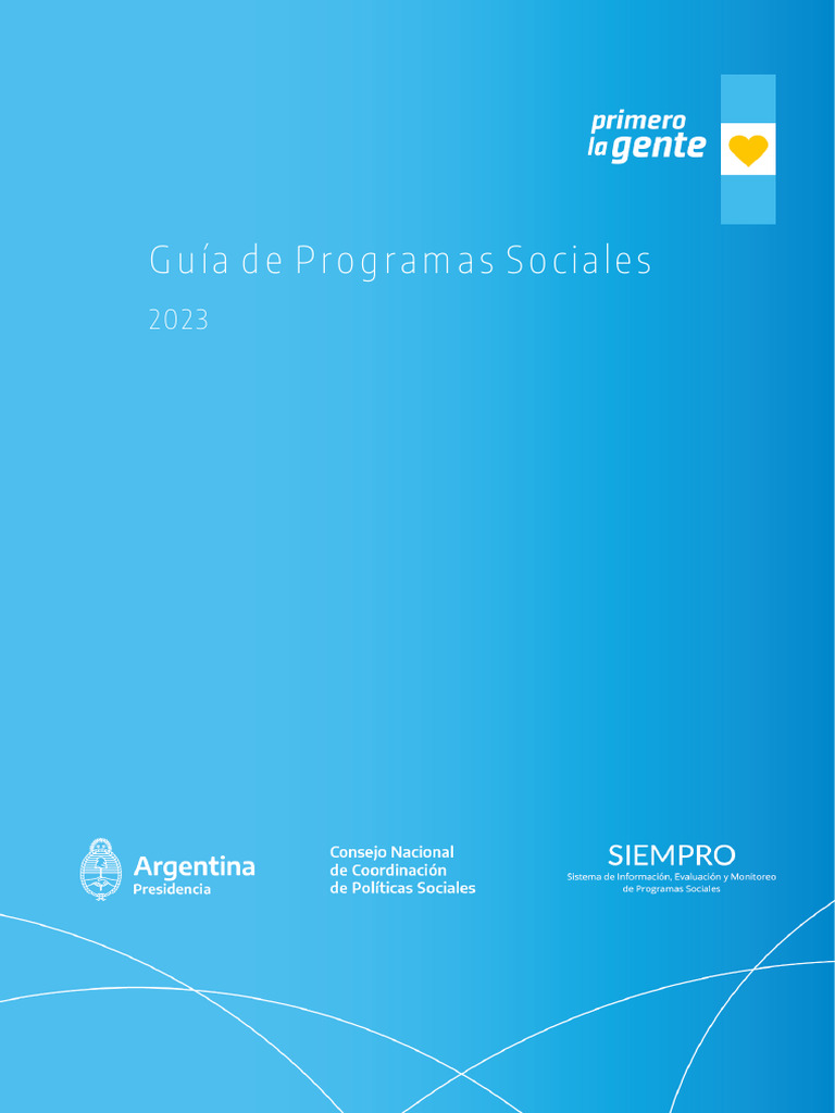 Guia de Programas Sociales | PDF | Politica social | Accesibilidad