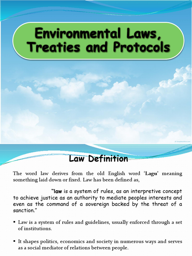 Overview of Environmental Laws and Treaties | PDF | Kyoto Protocol ...