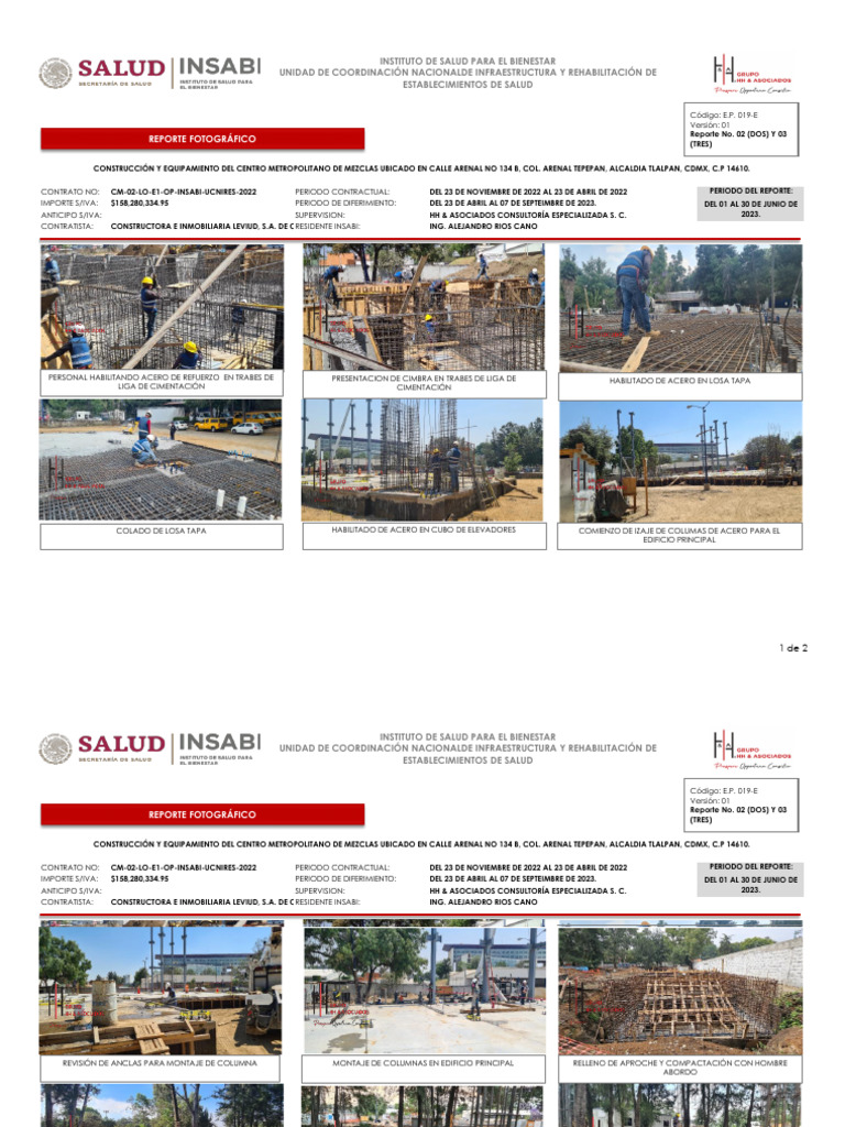Reporte Fotografico 2do y 3er Informe | Descargar gratis PDF | México