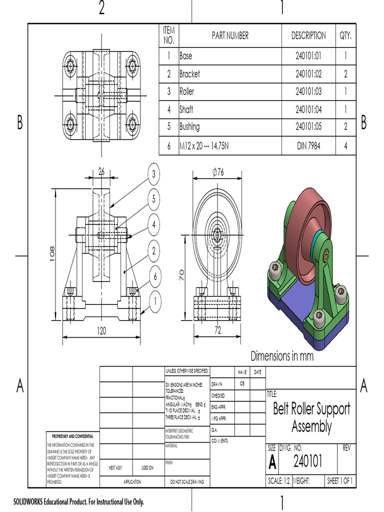 Assem - Belt+Roller+Support 2 | PDF | Engineering Tolerance ...