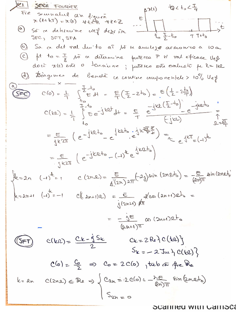 SS Serii Fourier Ex1 | PDF