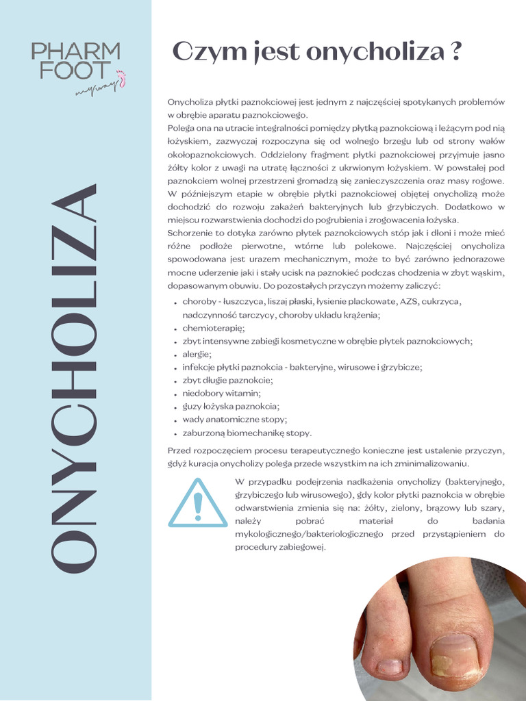 Onycholiza Procedura-Zabiegowa | PDF