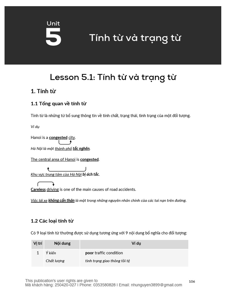 Lesson 7 - ADJ + ADV | PDF