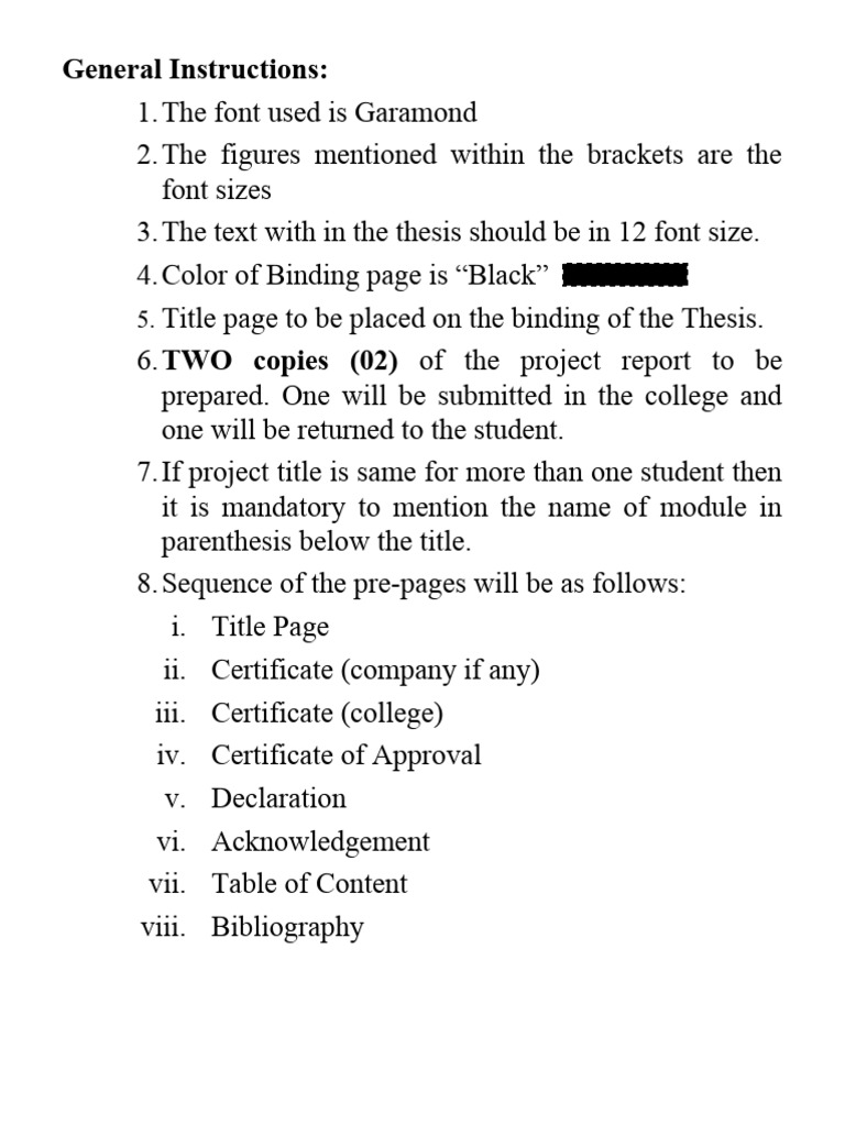 Lnctu-Mca-Mai-405 (Iv-Sem) - Major-Project-Ii (Lnctu) - Instructions May 2024 ( | PDF | Thesis