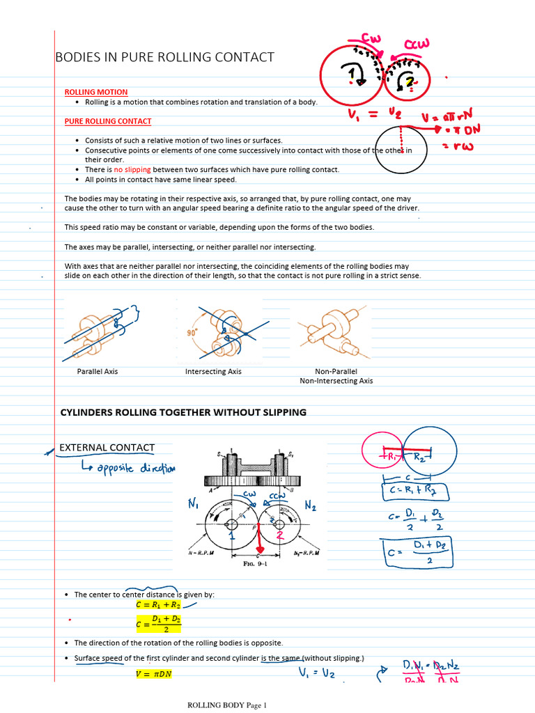 Rolling Bodies | PDF | Rotation | Rotation Around A Fixed Axis