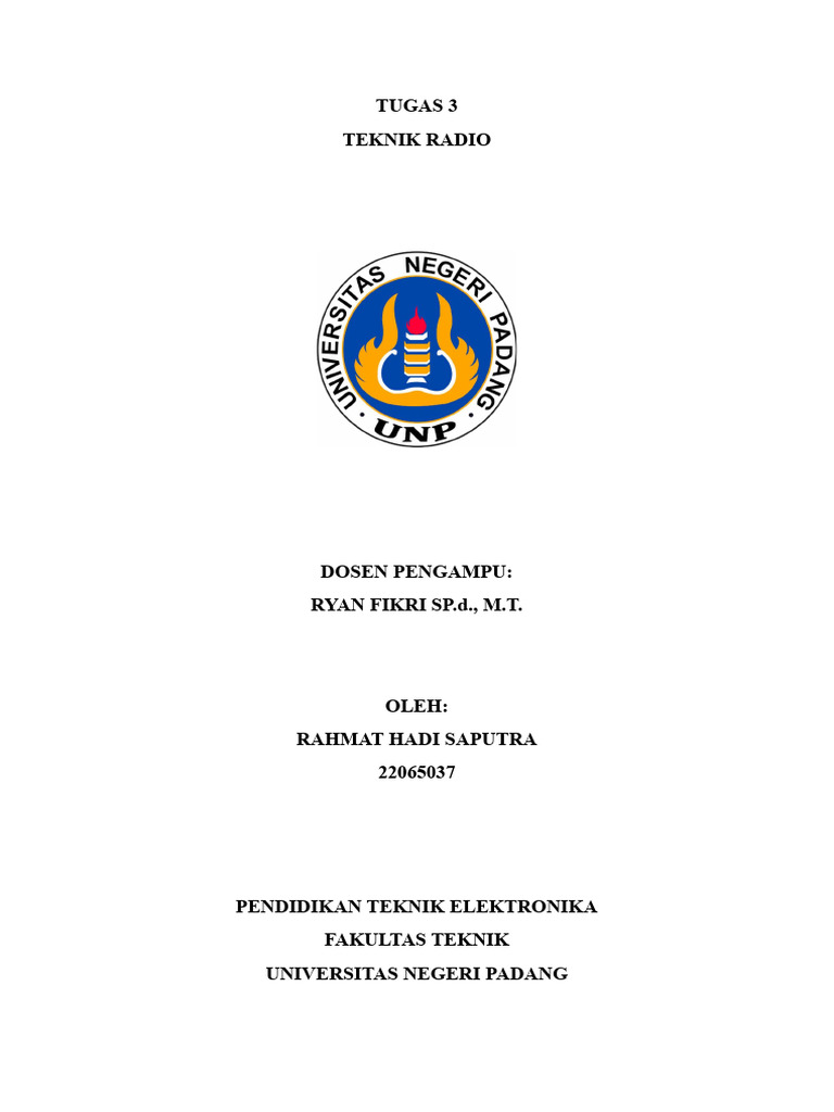 TUGAS 3 Materi Pemancar AM Dan FM | PDF | Komputer