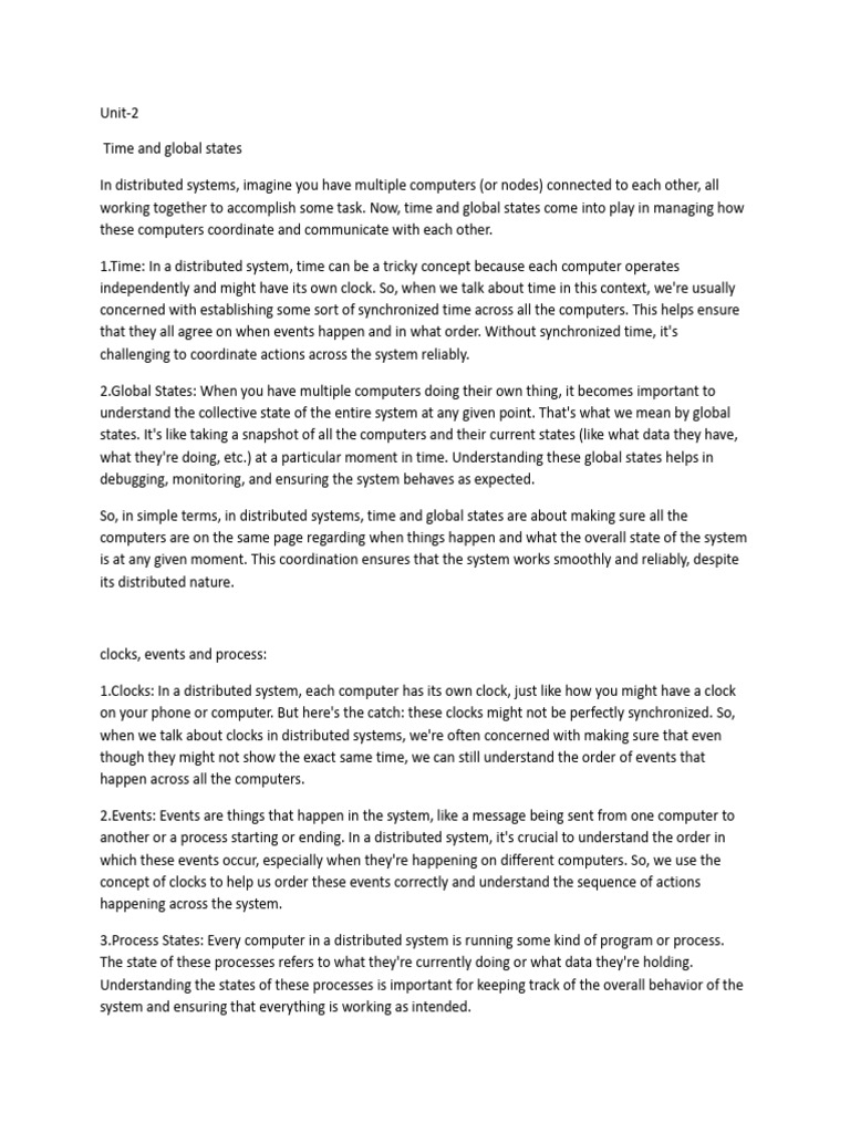 Unit-2 Simplified | Download Free PDF | Distributed Computing | System