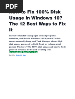FIX - Bdservicehost High Cpu - Memory Usage | PDF | Booting | Computer Data Storage