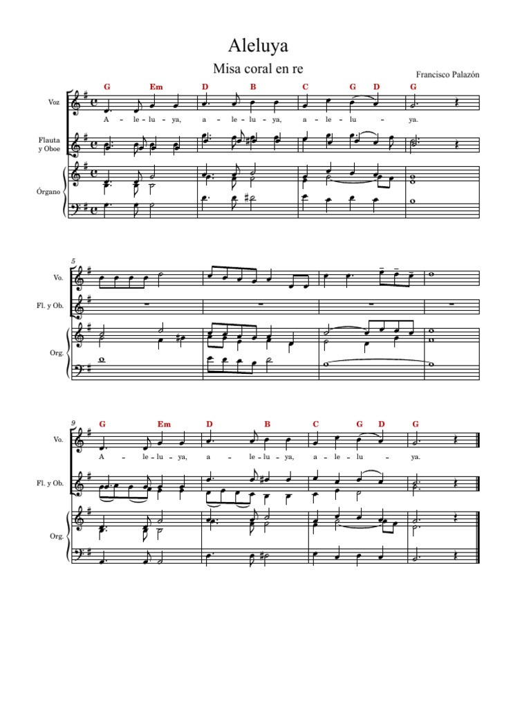 4 Aleluya Misa Coral Re (ALELUYA) | PDF