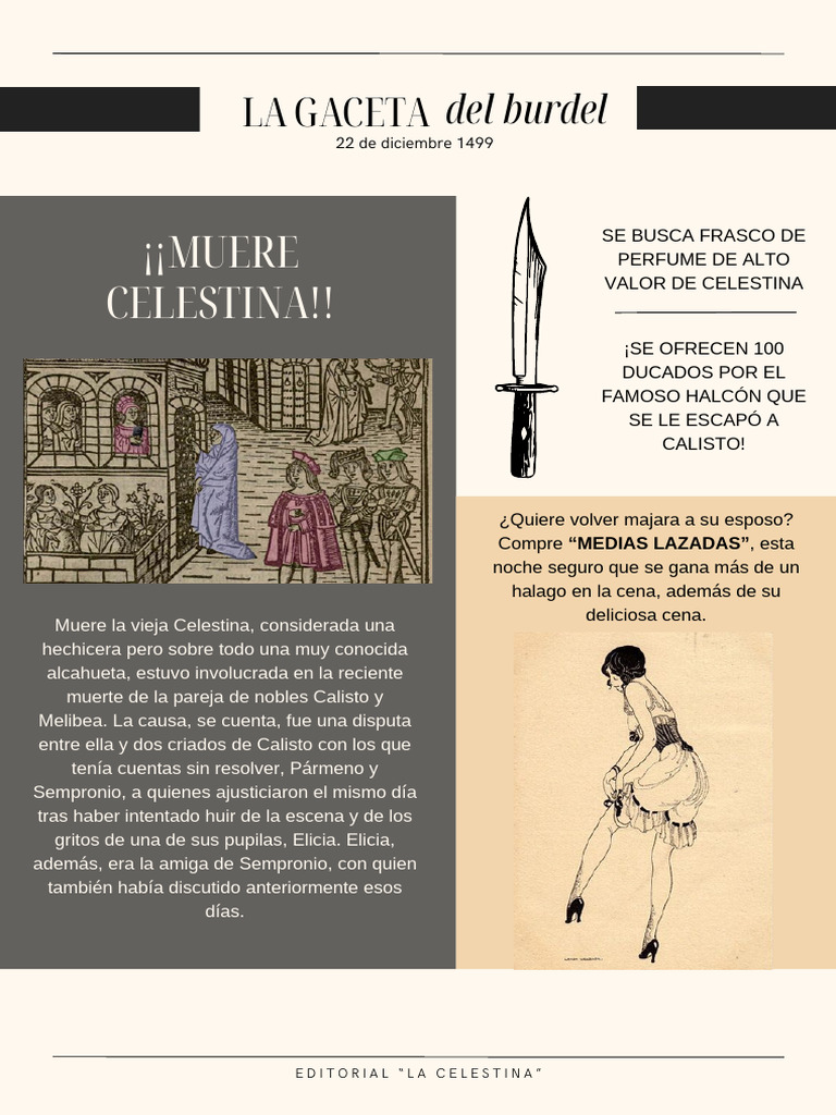 La muerte de Celestina y sus consecuencias | PDF