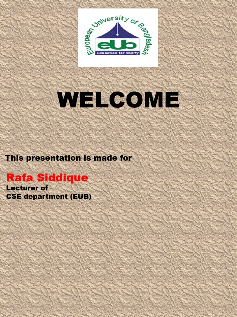 Welcome | PDF | Databases | Computer Data