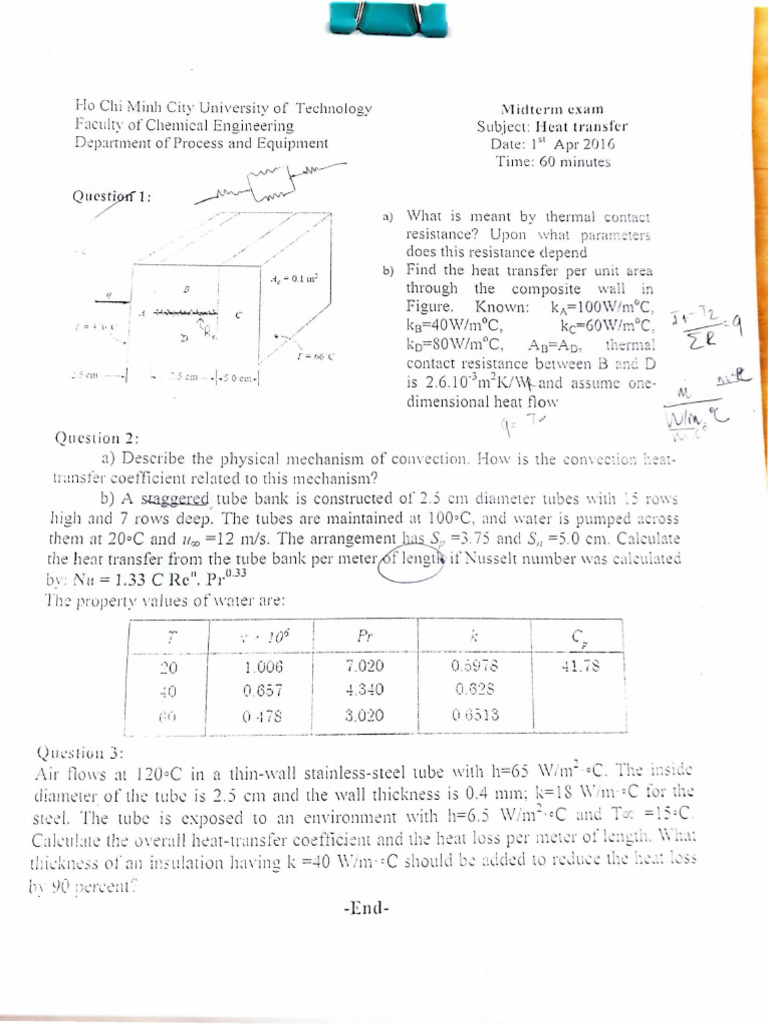 Mid Heat Transfer | PDF | Scientific Phenomena | Thermodynamics