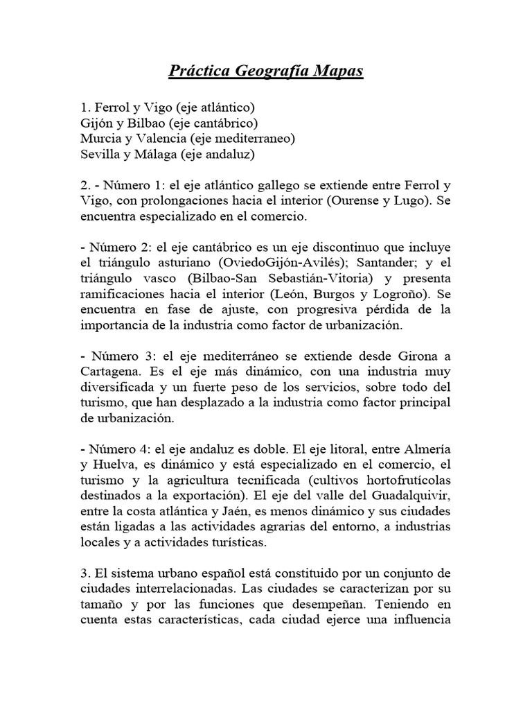 Práctica Geografía Mapas | PDF