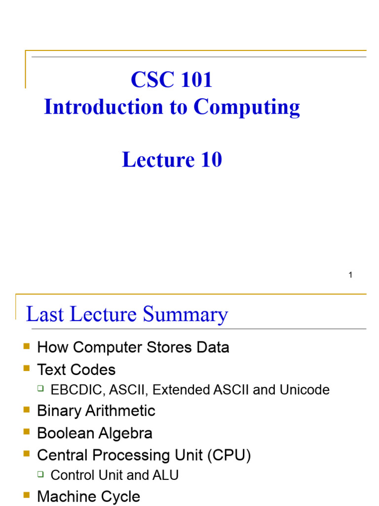 Lecture 10 | PDF | Random Access Memory | Read Only Memory