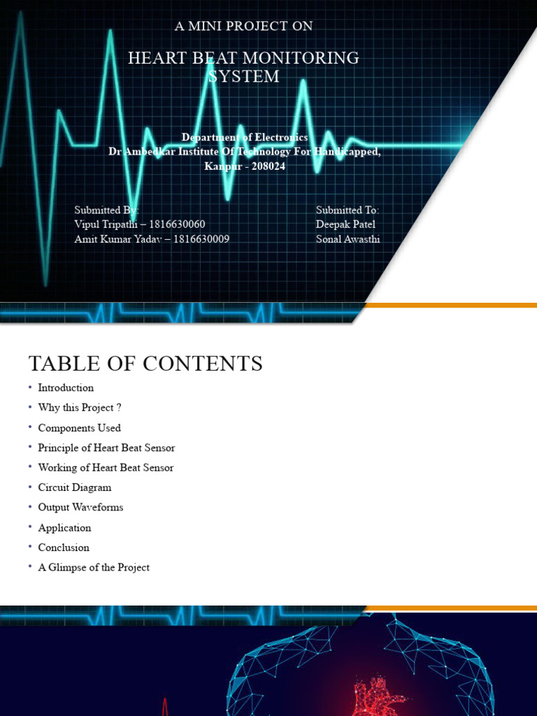Heartbeatmonitoringsystem 210205113528 | PDF | Sensor | Amplifier