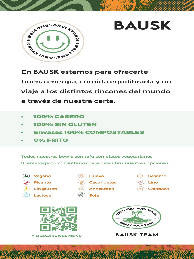 Menu Bausk | PDF | ensalada | Curry