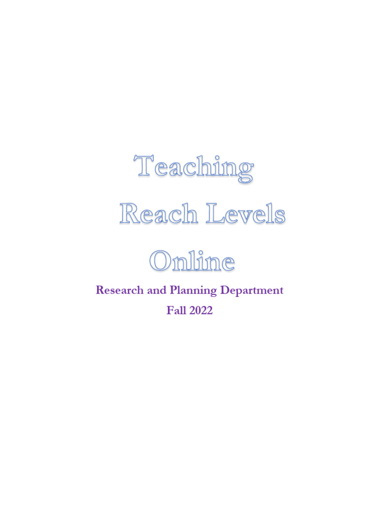 Teaching REACH Levels Online | PDF | Reading Comprehension | Part Of Speech